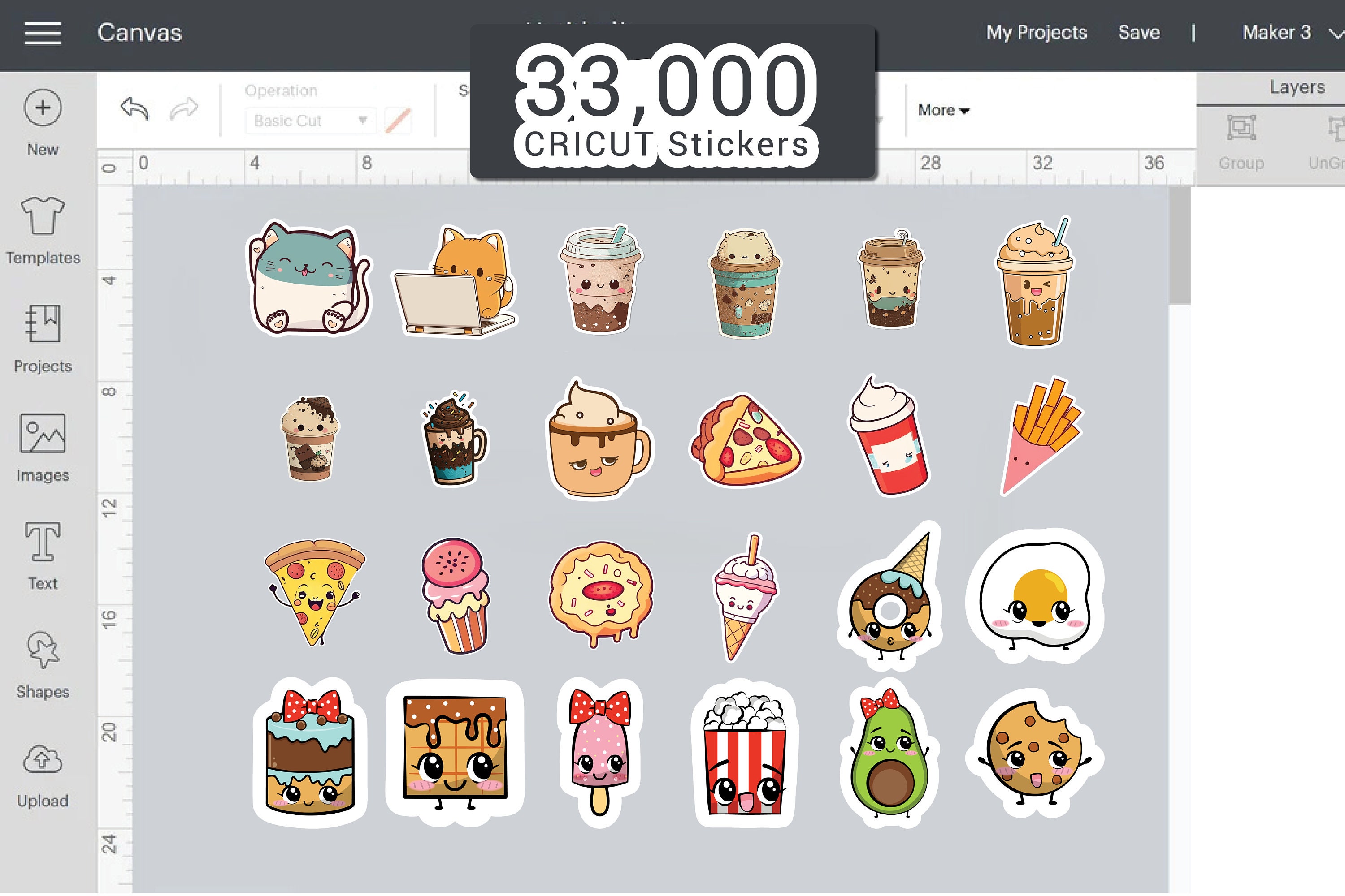 33,000 PNG Cricut Mega Funny Car Bumper Stickers Pack Bundle Uv Dtf ...