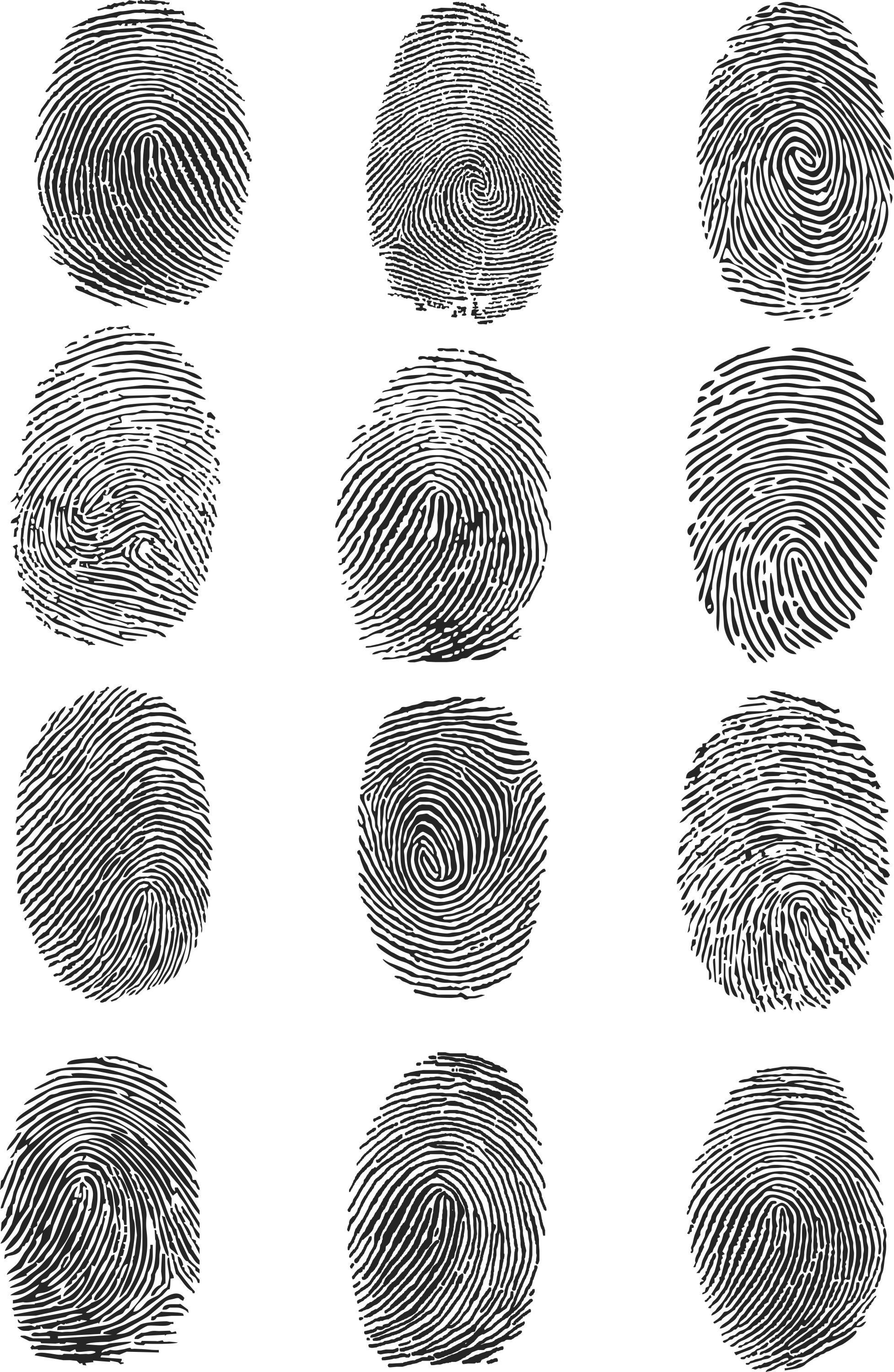 Finger Print SVG Clipart Single Pages Printable Digital Sublimation ...
