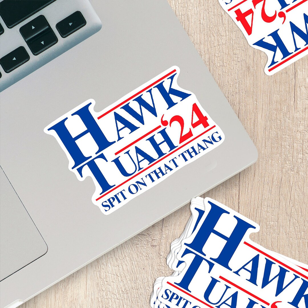 Hawk Tuah Sticker, Funny Ironic Sticker, Laptop Meme Sticker, Sarcastic ...