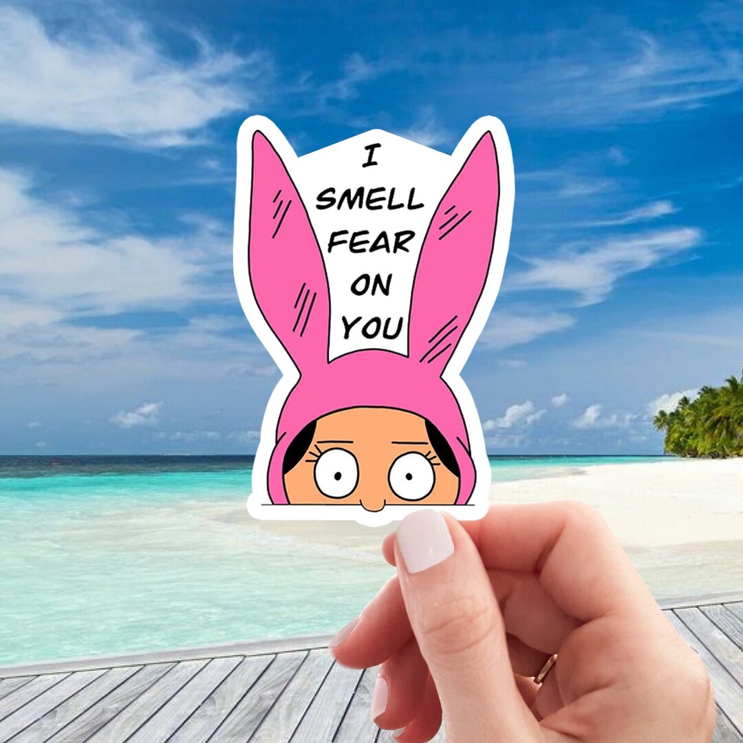 BOBS BURGERS Sticker, Tv Show Stickers, Dark Humor Louise Belcher ...