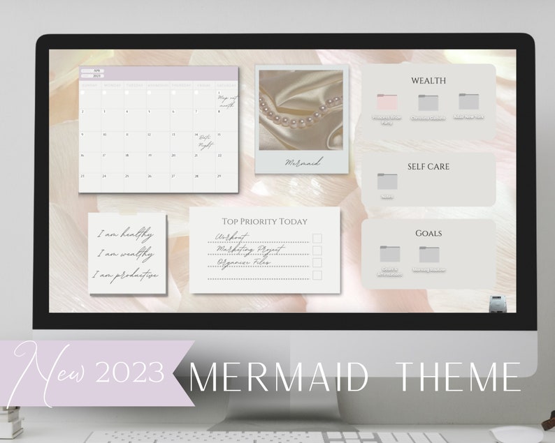 EDITABLE Desktop Wallpaper Organizers Folder Icons, Mega Bundle Mac ...