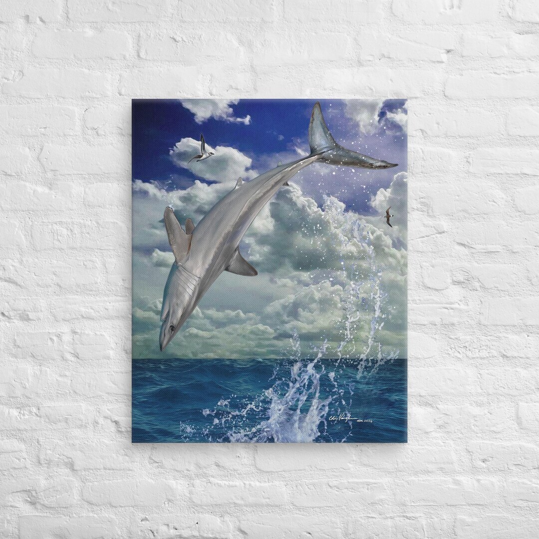 Mako Air, Mako Shark Painting, Shark Art, Shark Print - Etsy
