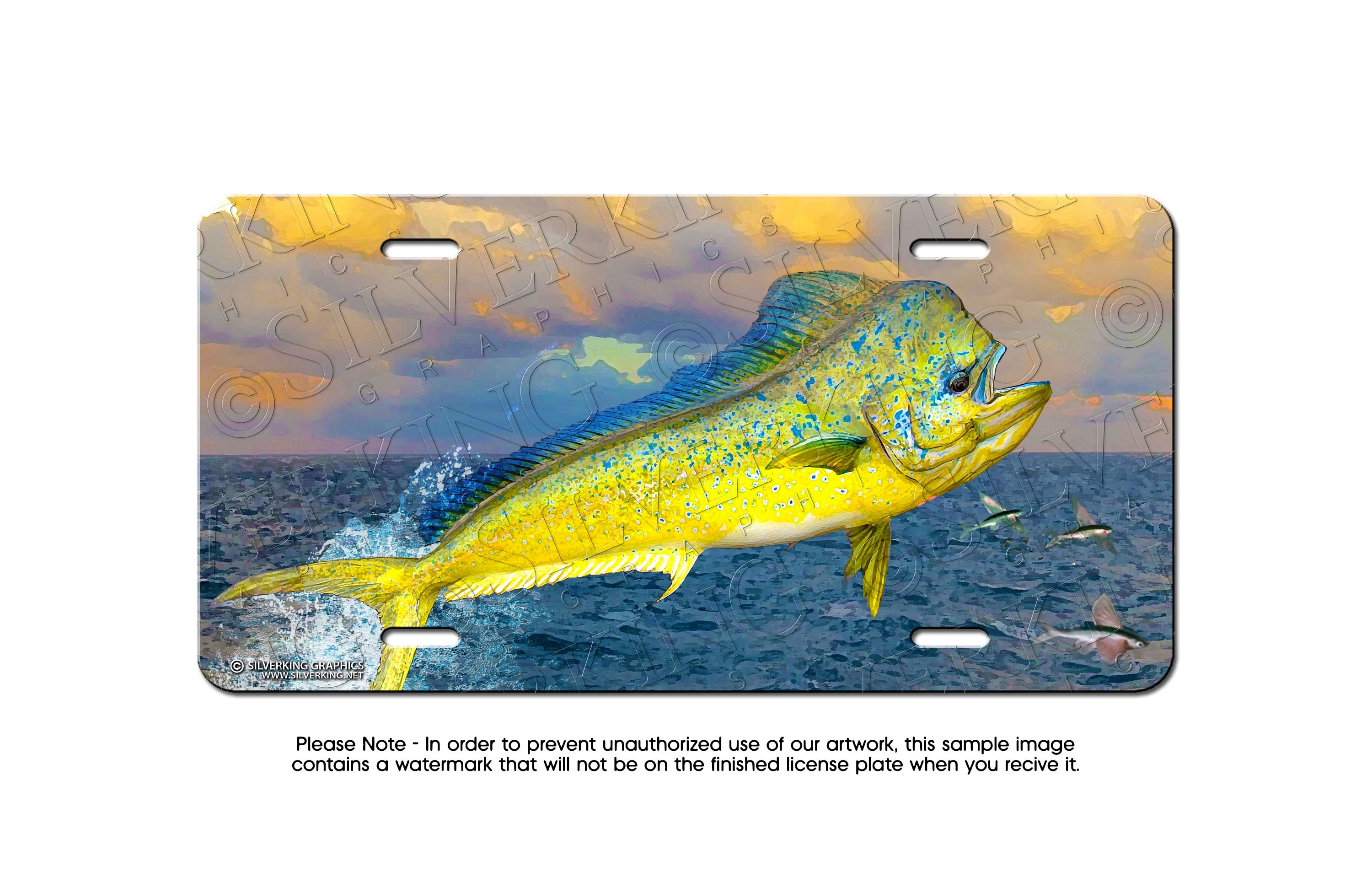 Mahi License Plate Fisherman Decorative License Plate Mahi - Etsy