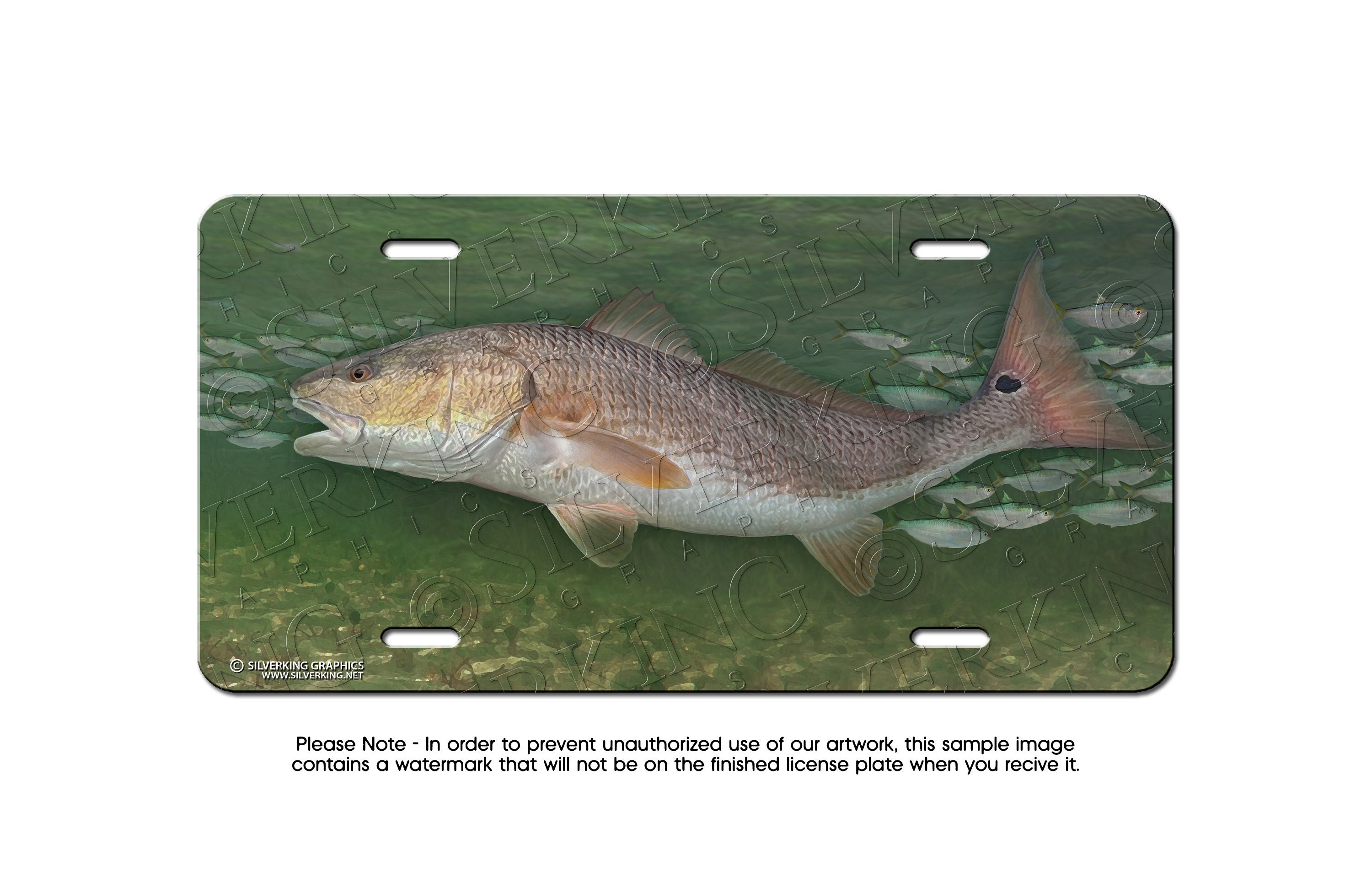 Redfish License Plate, Fisherman Decorative License Plate, Redfish ...