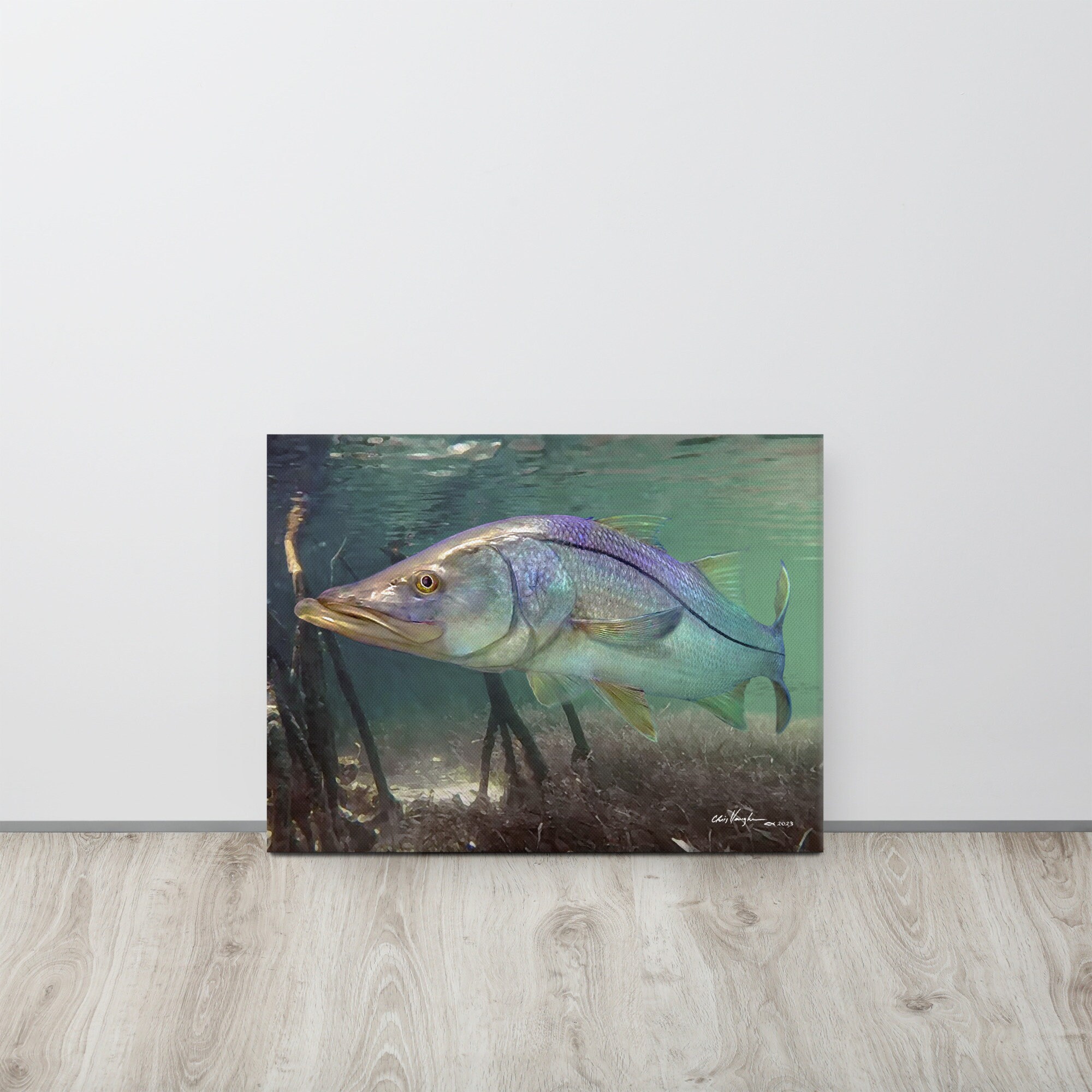 Snook Painting, Snook Canvas Print, Gallery Wrapped Canvas, Fish Art ...