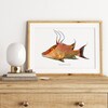 Redfish Painting, Redfish Giclee Paper Print, Fish Art, Florida Fishing ...