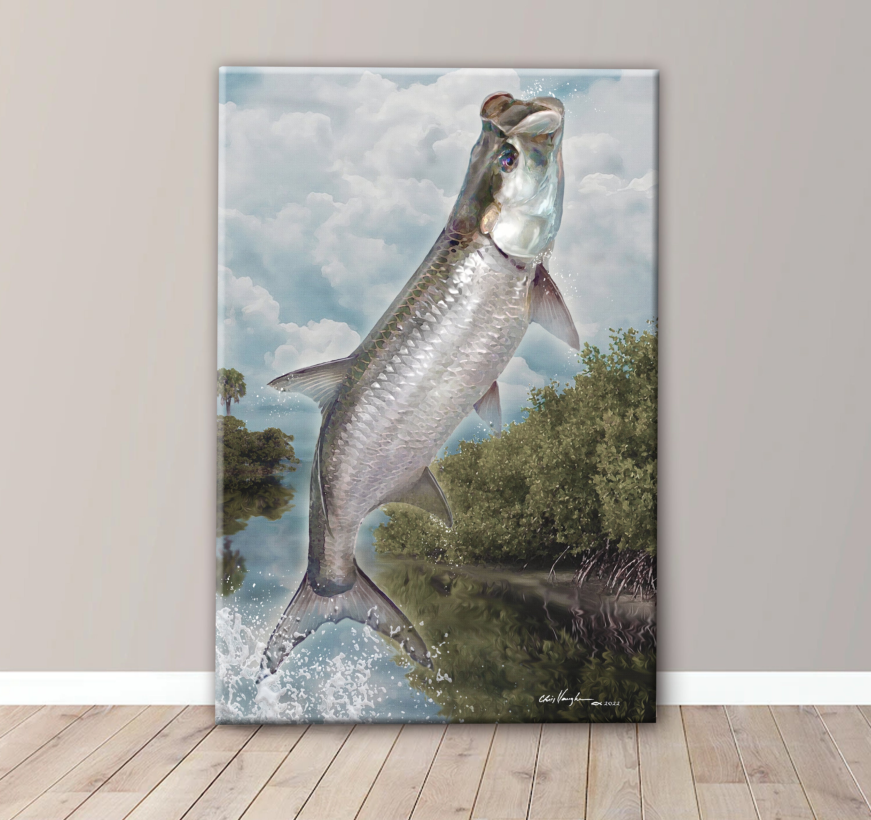Tarpon Jumping Art