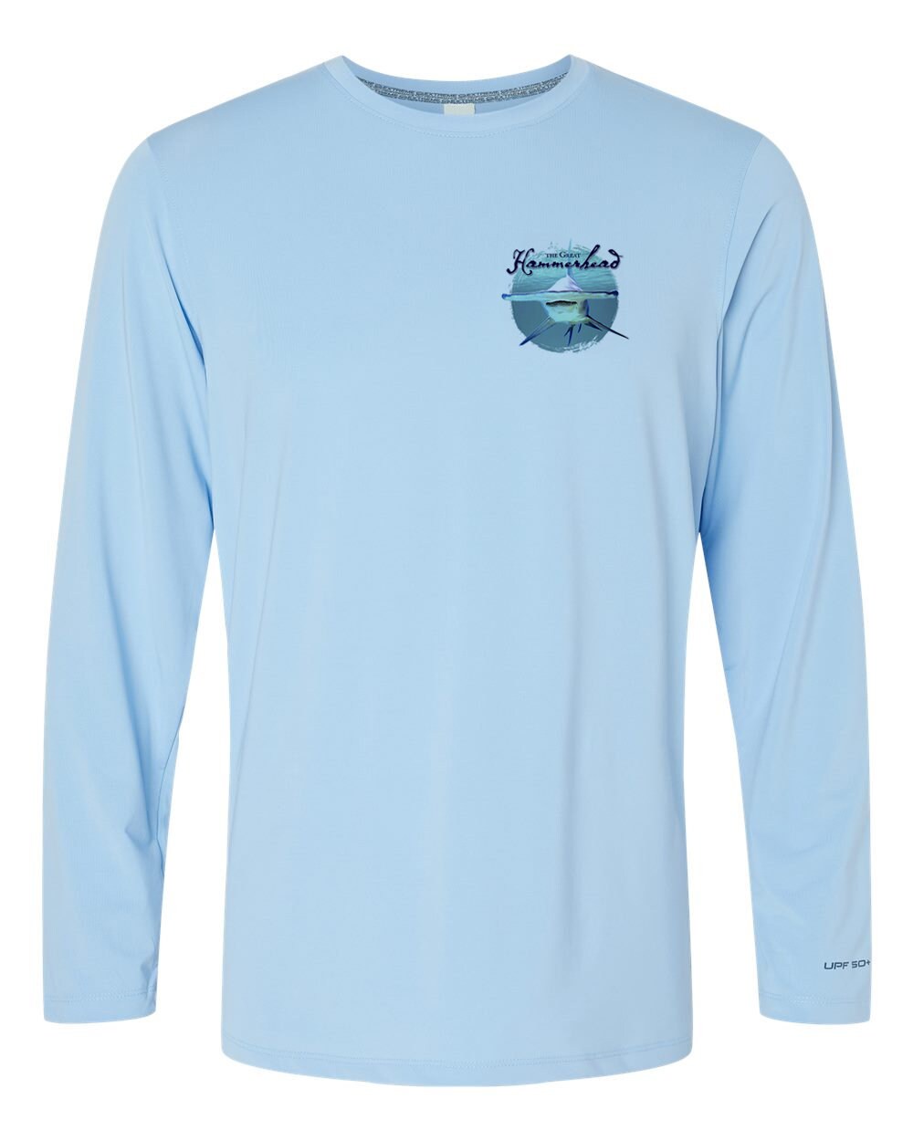 Hammerhead Shark Performance UPF Long Sleeve Fishing Shirt, UV ...