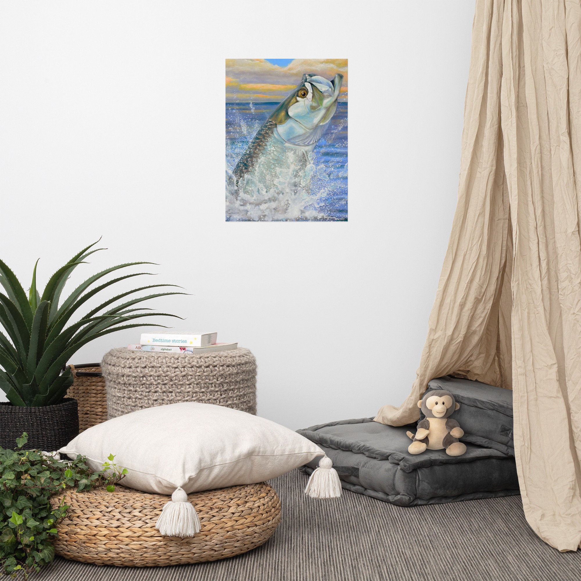 Tarpon Painting Tarpon Giclee Art Print Fish Art Florida Fishing - Etsy