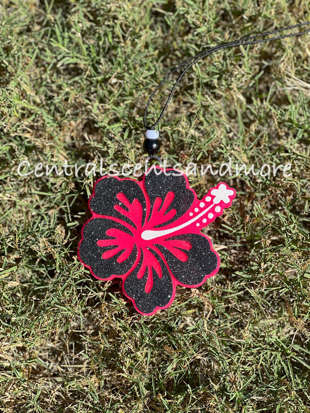 Hibiscus Flower Freshie With Glitter - Etsy