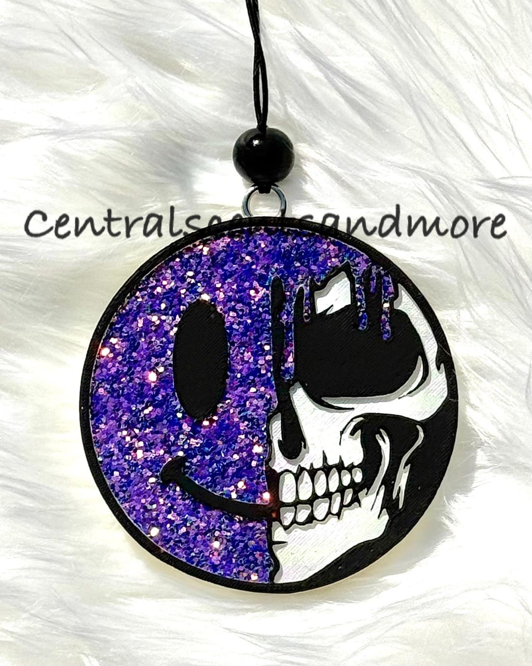 Skull/smiley Freshie With Color Shift Glitter - Etsy