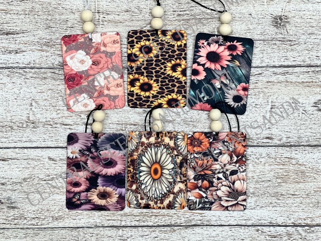 Car Charms, Felt Freshie, Felt Car Freshener. Flowers - Etsy