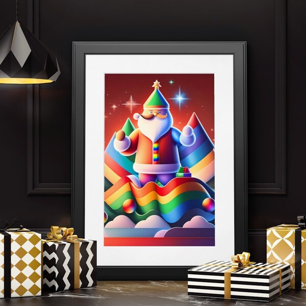 Gay Santa Art - Etsy