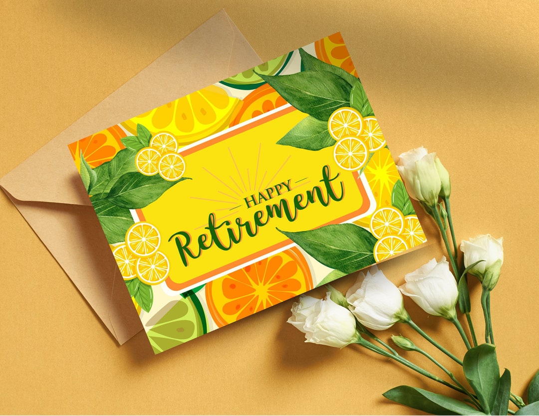 Happy Retirement Note Card Card for Man or Woman or - Etsy