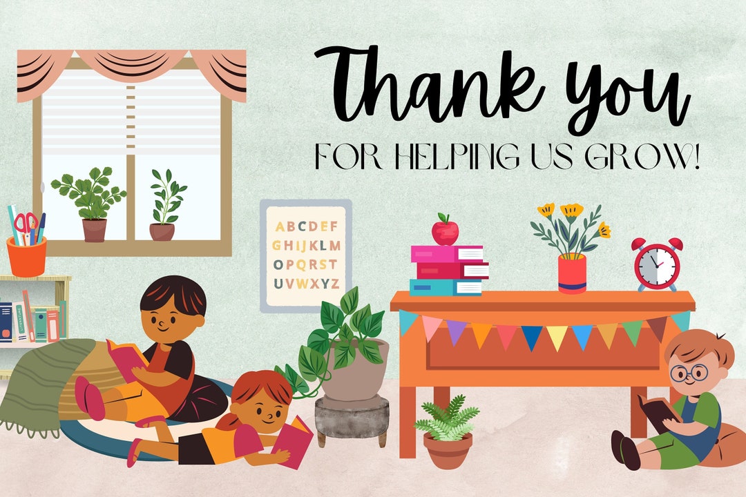 Teacher Appreciation Thank You Note Card thank You for - Etsy