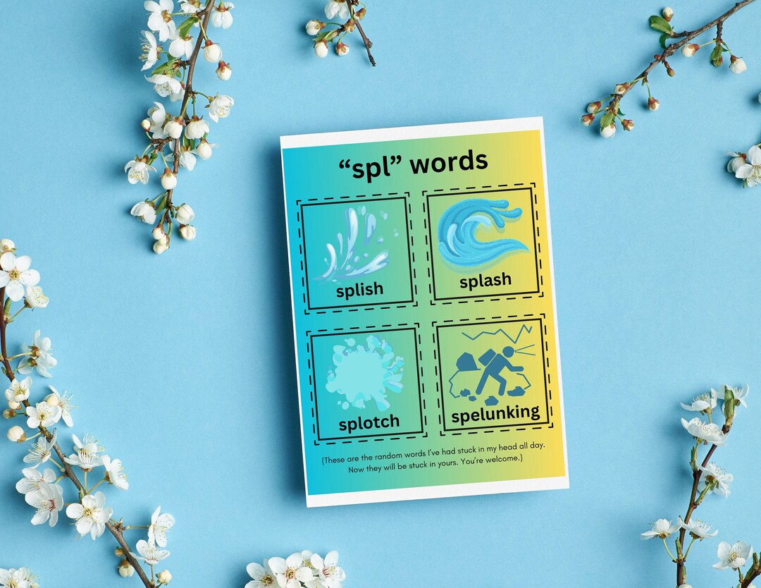 Spl Words ADHD Humor Neurodivergent Funny Card Neurospicy - Etsy