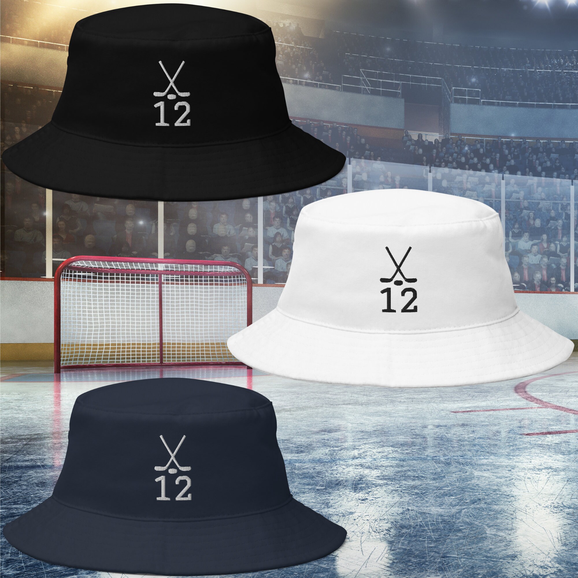 Hockey Bucket Hat | Personalize | Customizable | Hockey | Hockey Gift ...