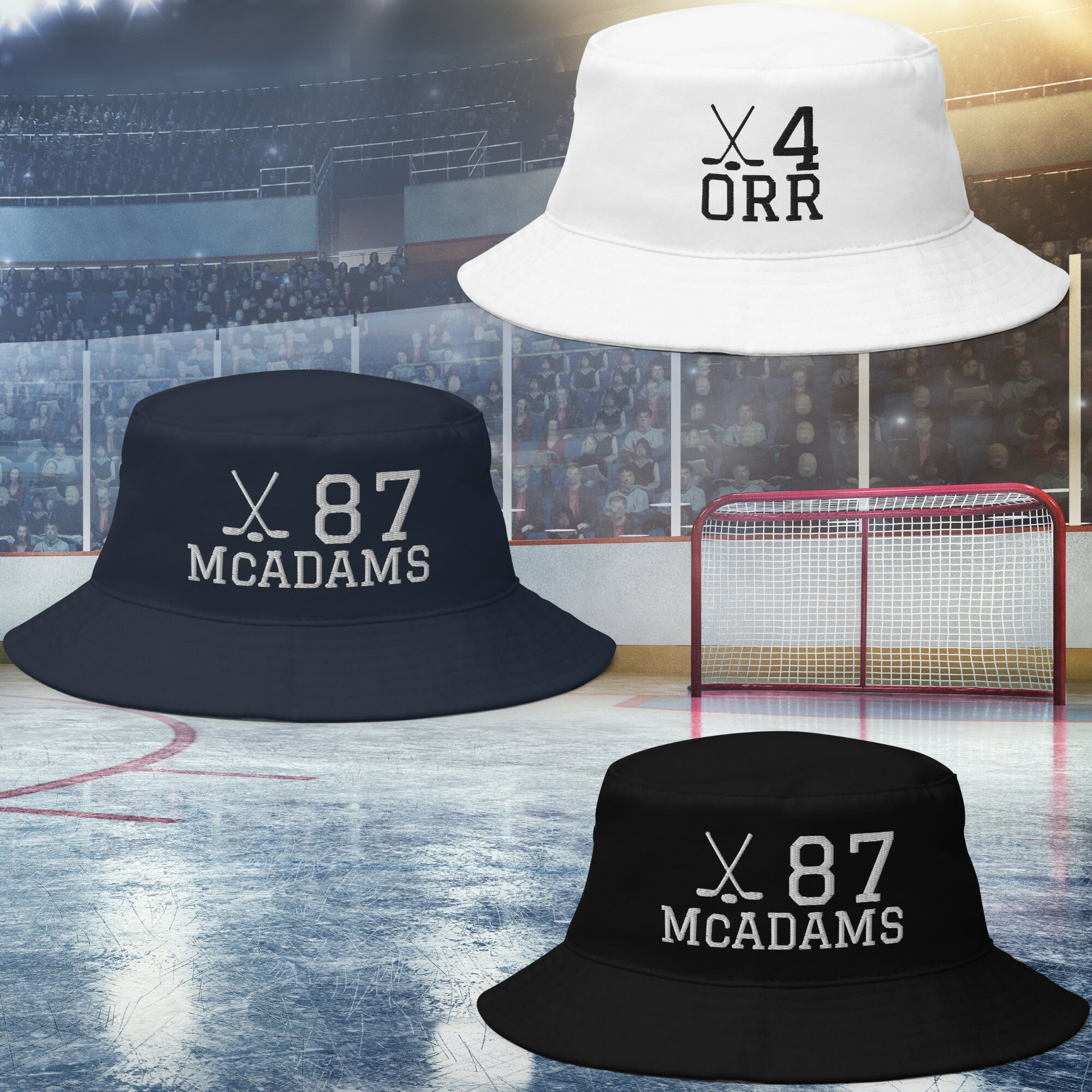 Hockey Bucket Hat | Personalize | Customizable | Hockey | Hockey Gift ...