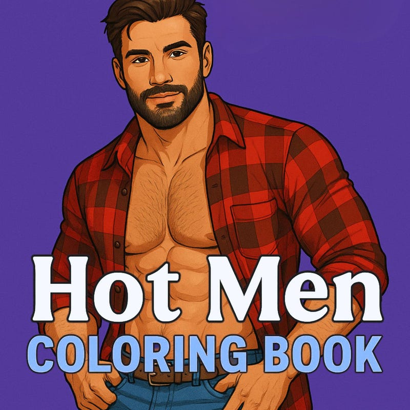 Hot Man Coloring - Etsy