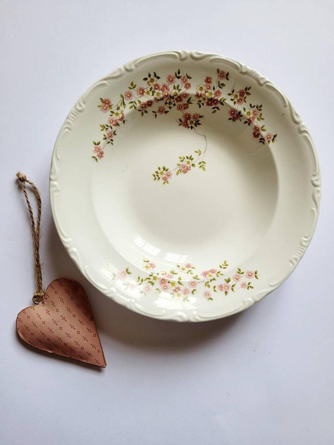 4 Very Charming Vintage Plates Spanish Earthenware Pontesa White With ...