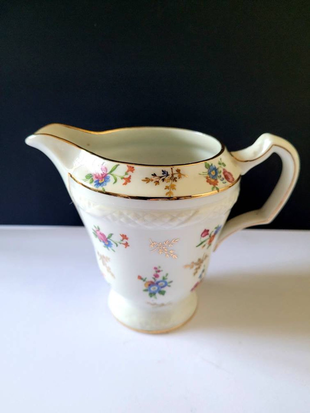 Romantic Vintage Cream Pot in French Porcelain From Limoges Pattern ...