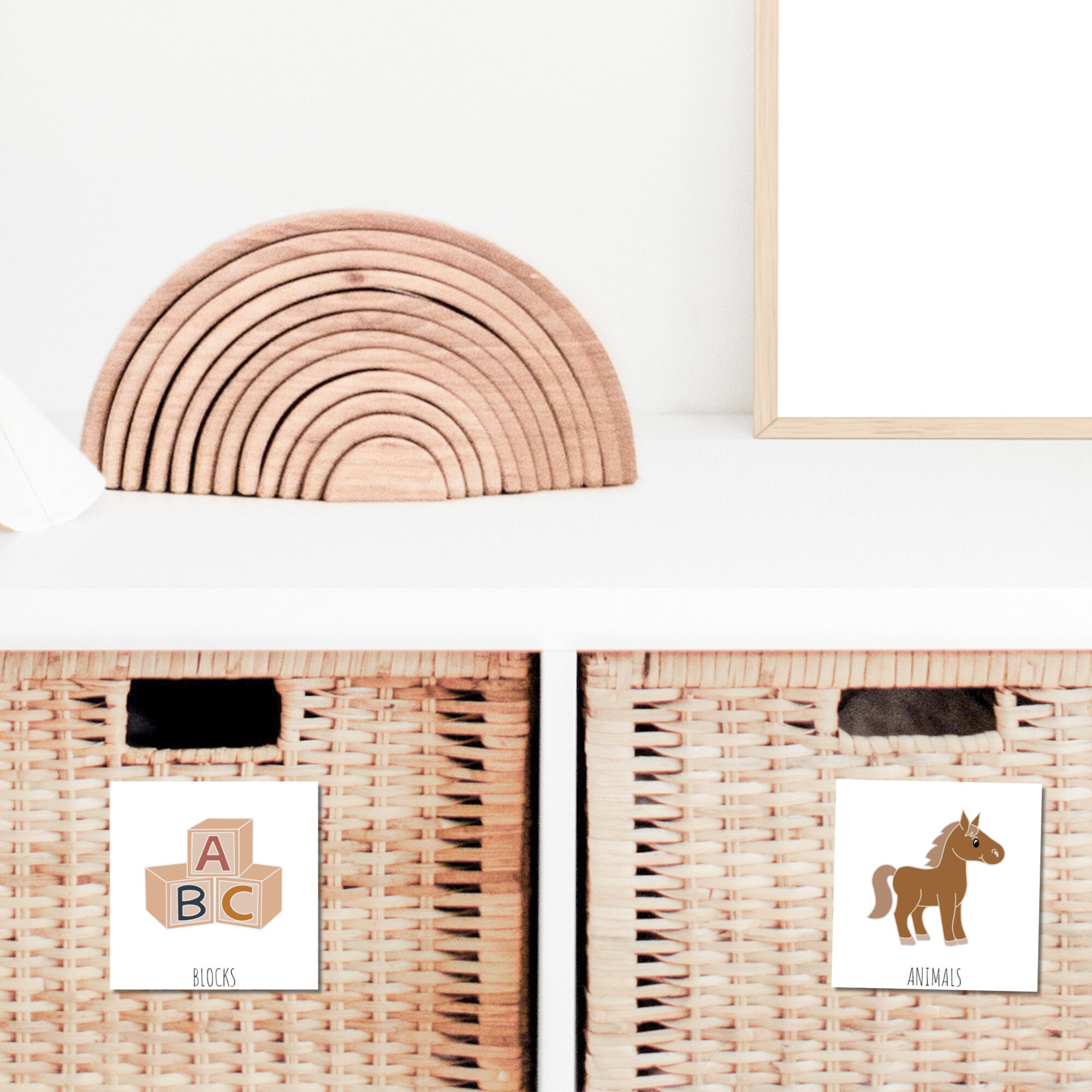 Editable Toy Storage Labels With 50 Aesthetic Pictures for Kids ...