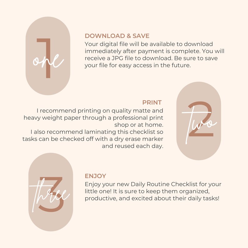 Kids Daily Routine Chart Checklist A Fun and Engaging Way to Track ...