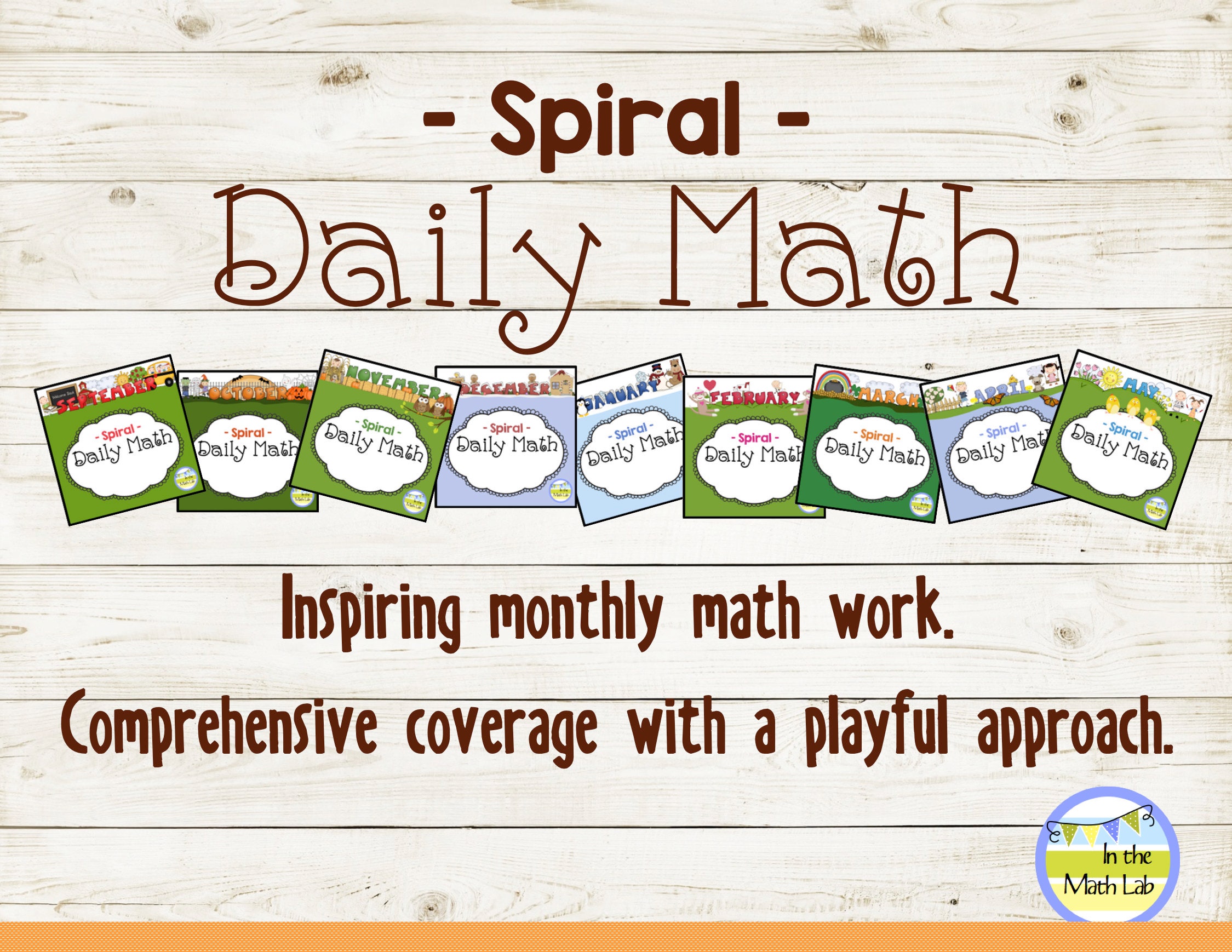 Kindergarten Spiral Math Review Math Skills Practice - Etsy