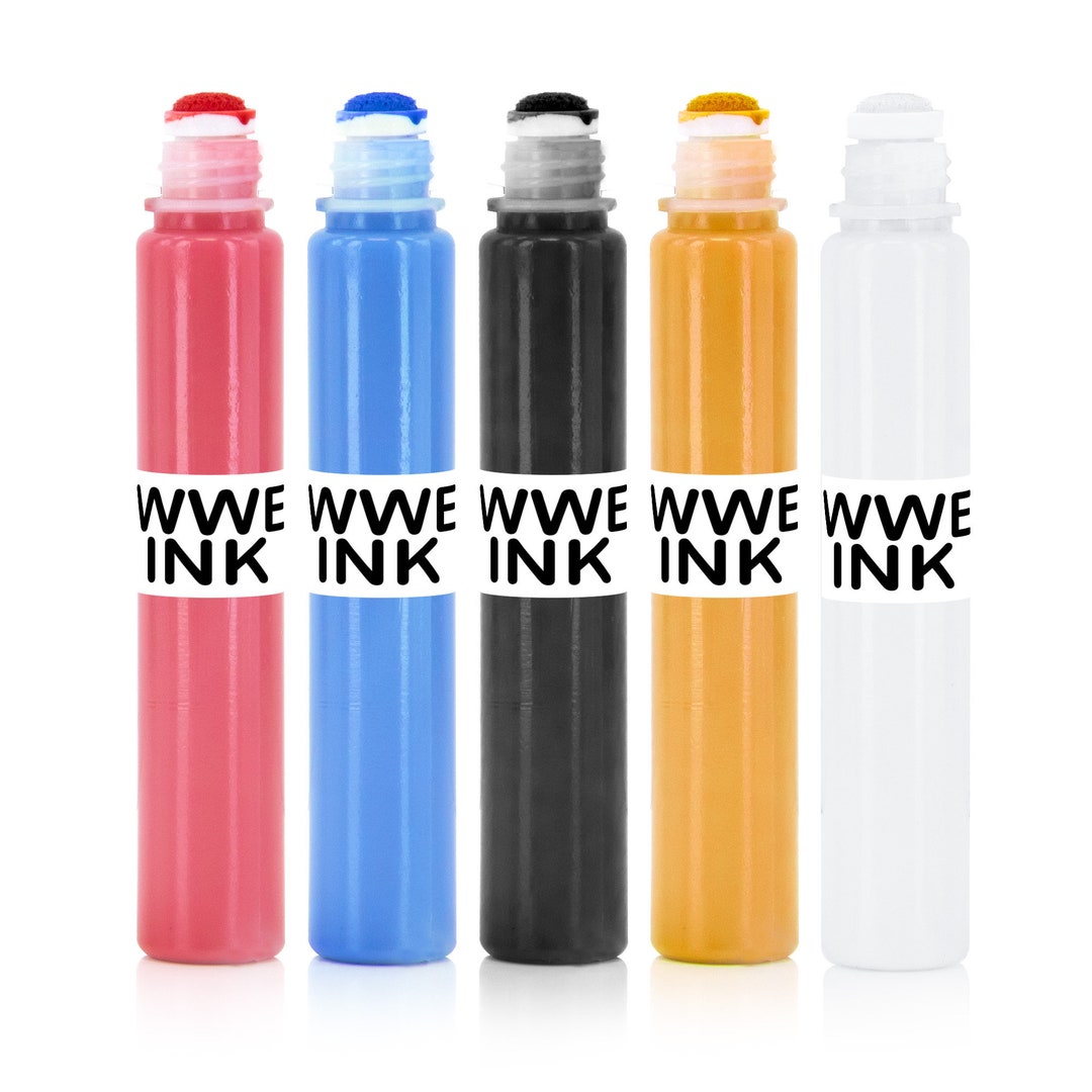 WWE INK Marker Permanent Graffiti Marker for Canvas Metal Glass Paper ...