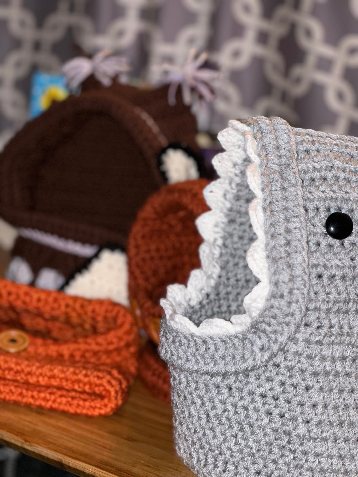 The Shark Hooded Cowl - Etsy