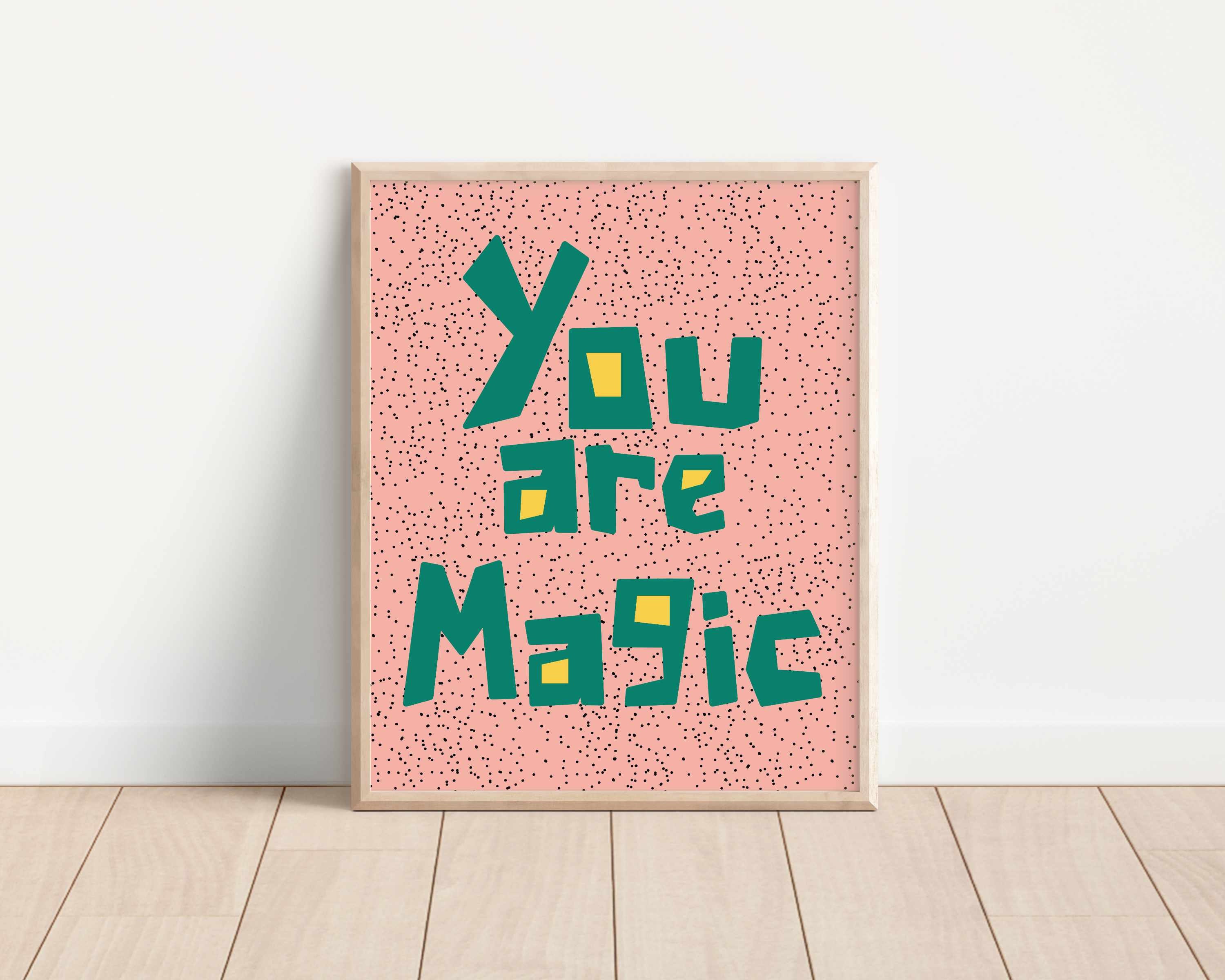 You Are Magic Print, Affirmation Poster, Indie Room Decor, Maximalist ...