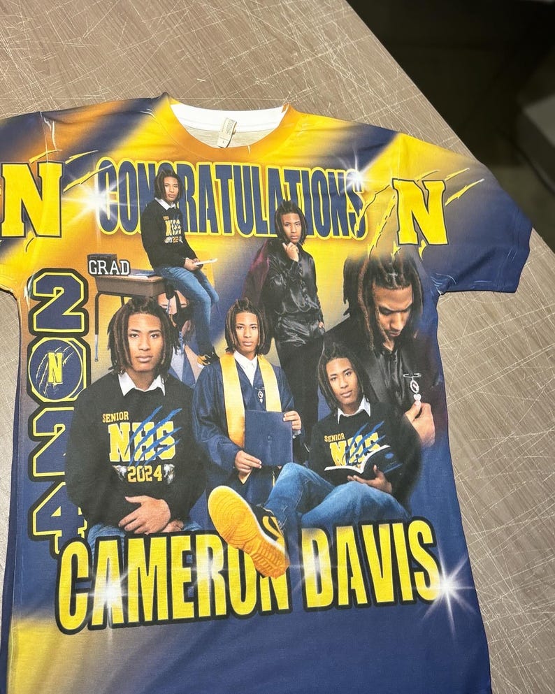 Custom 3D All Over Print Shirt, Graduation, Birthday - Etsy