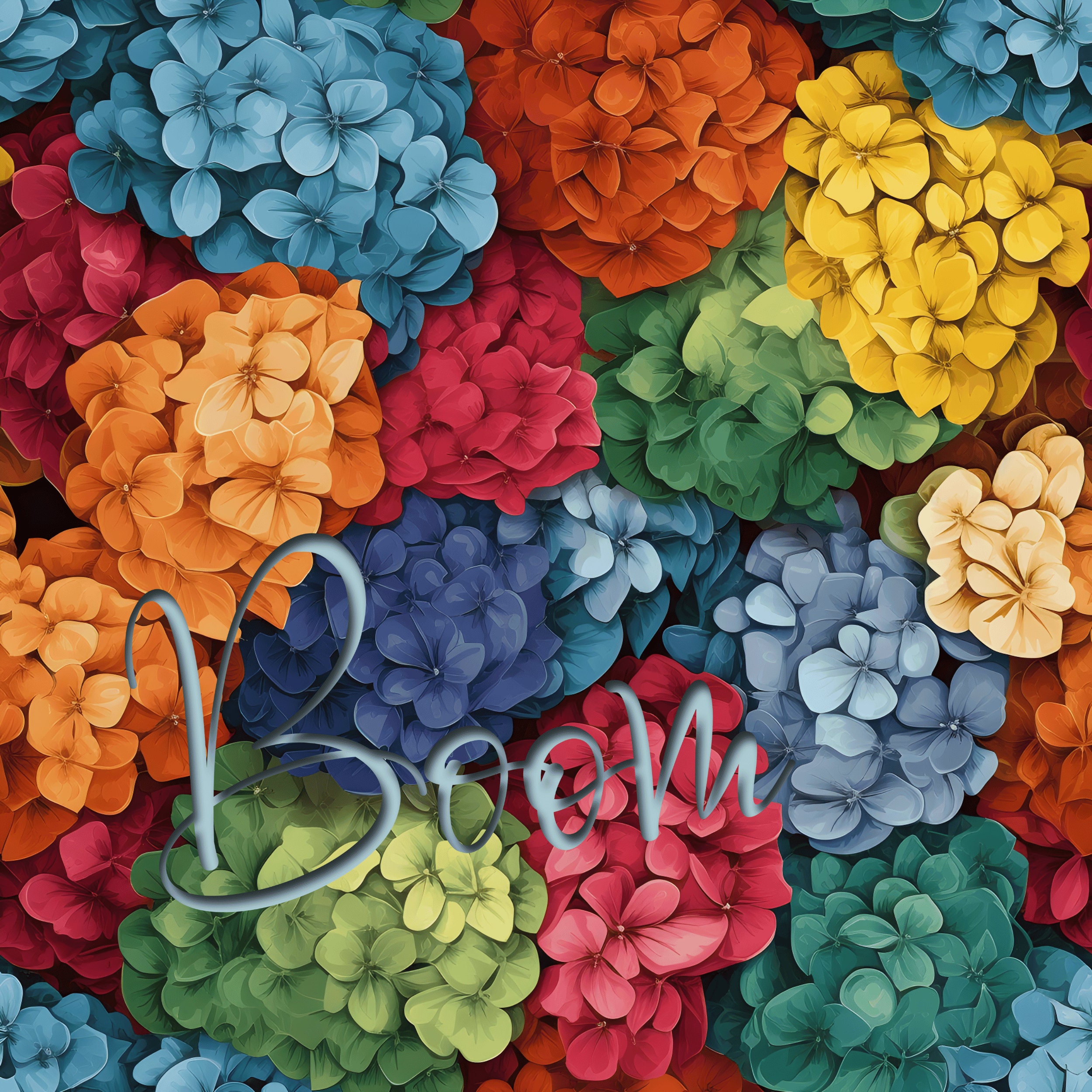 Seamless Colorful Hydrangeas Patterns, Hydrangeas Craft Paper, Seamless ...