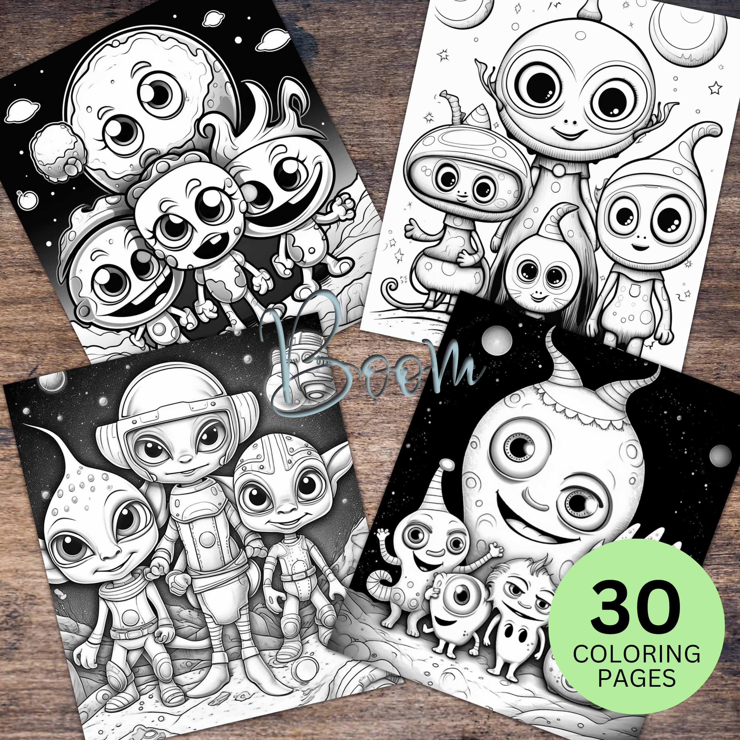 Alien Family Coloring Pages, Kids Alien Coloring Pages, Ufo Coloring ...