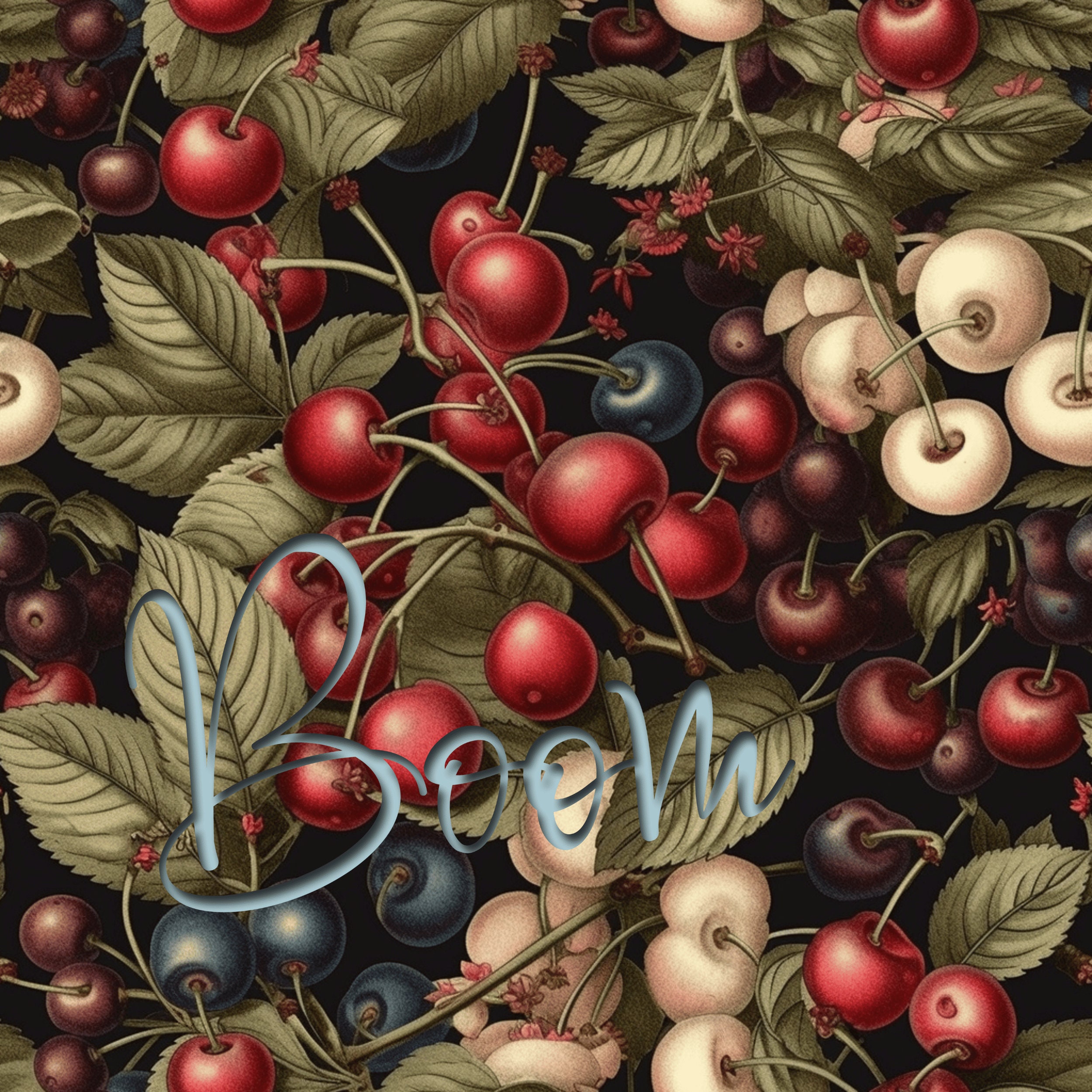 Seamless Vintage Cherries Seamless Pattern Seamless - Etsy