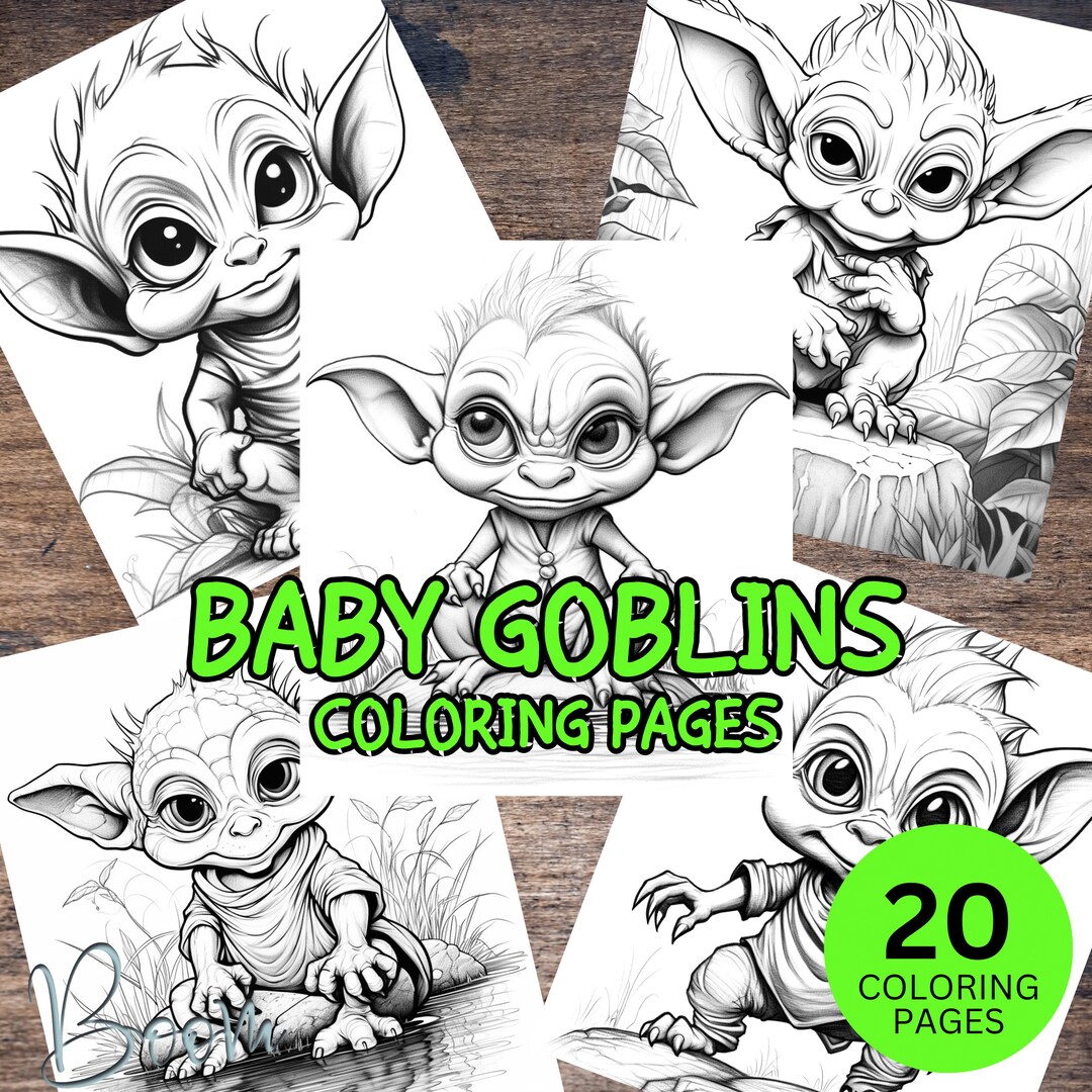 Baby Goblins, Little Goblin Coloring Pages, Goblin Coloring Pages, 20 ...