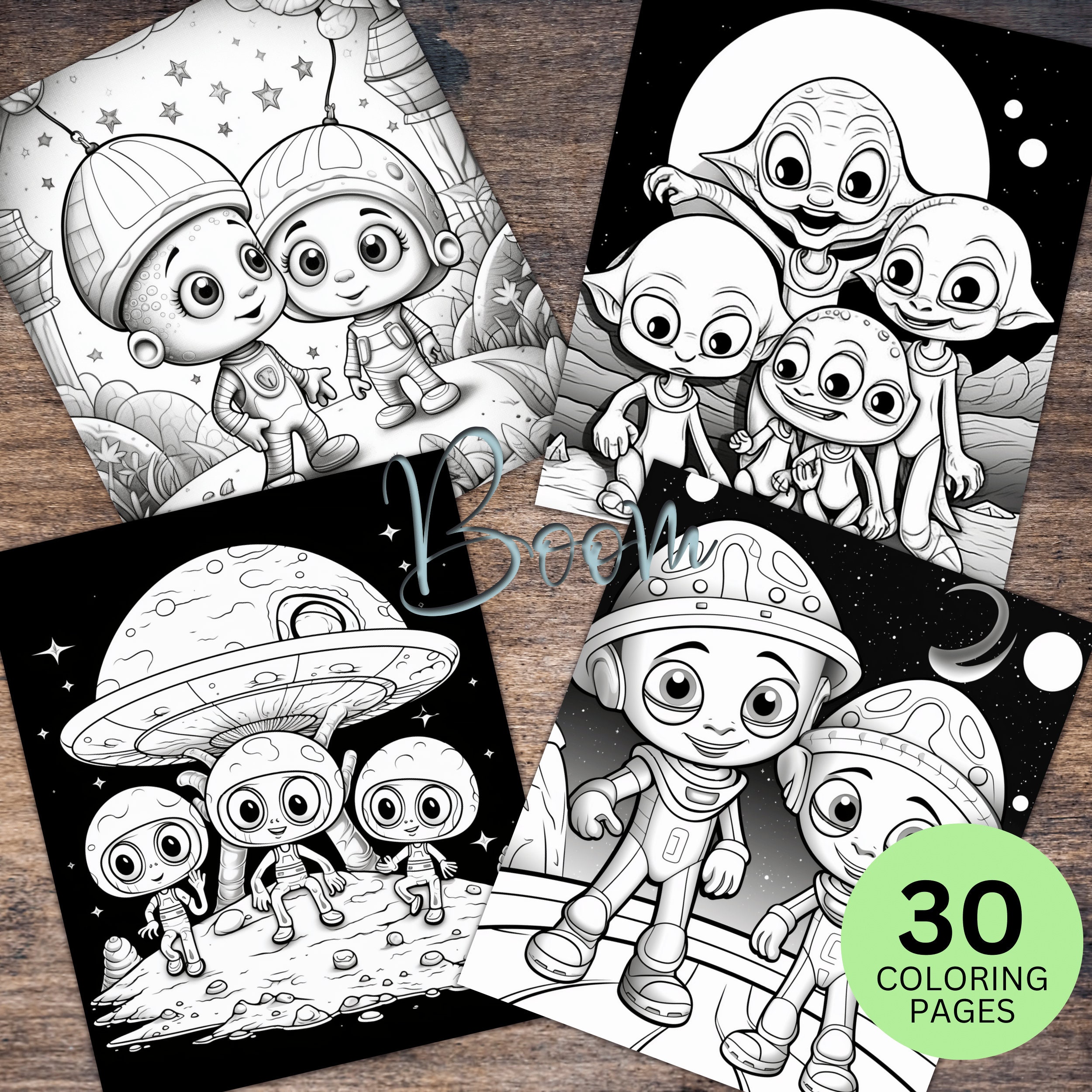 Alien Family Coloring Pages, Kids Alien Coloring Pages, Ufo Coloring ...