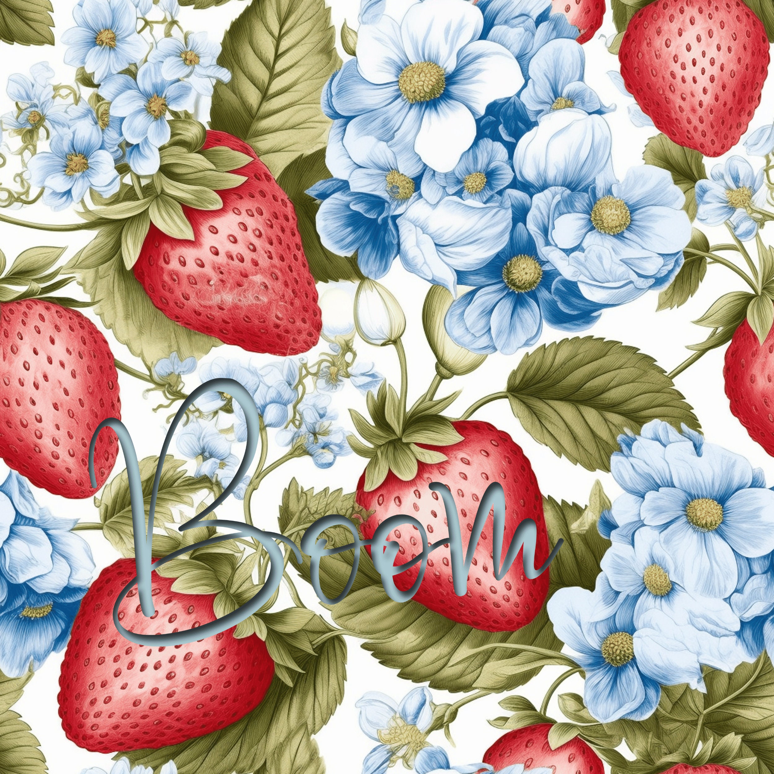 Seamless Strawberries Pattern Seamless Strawberries - Etsy