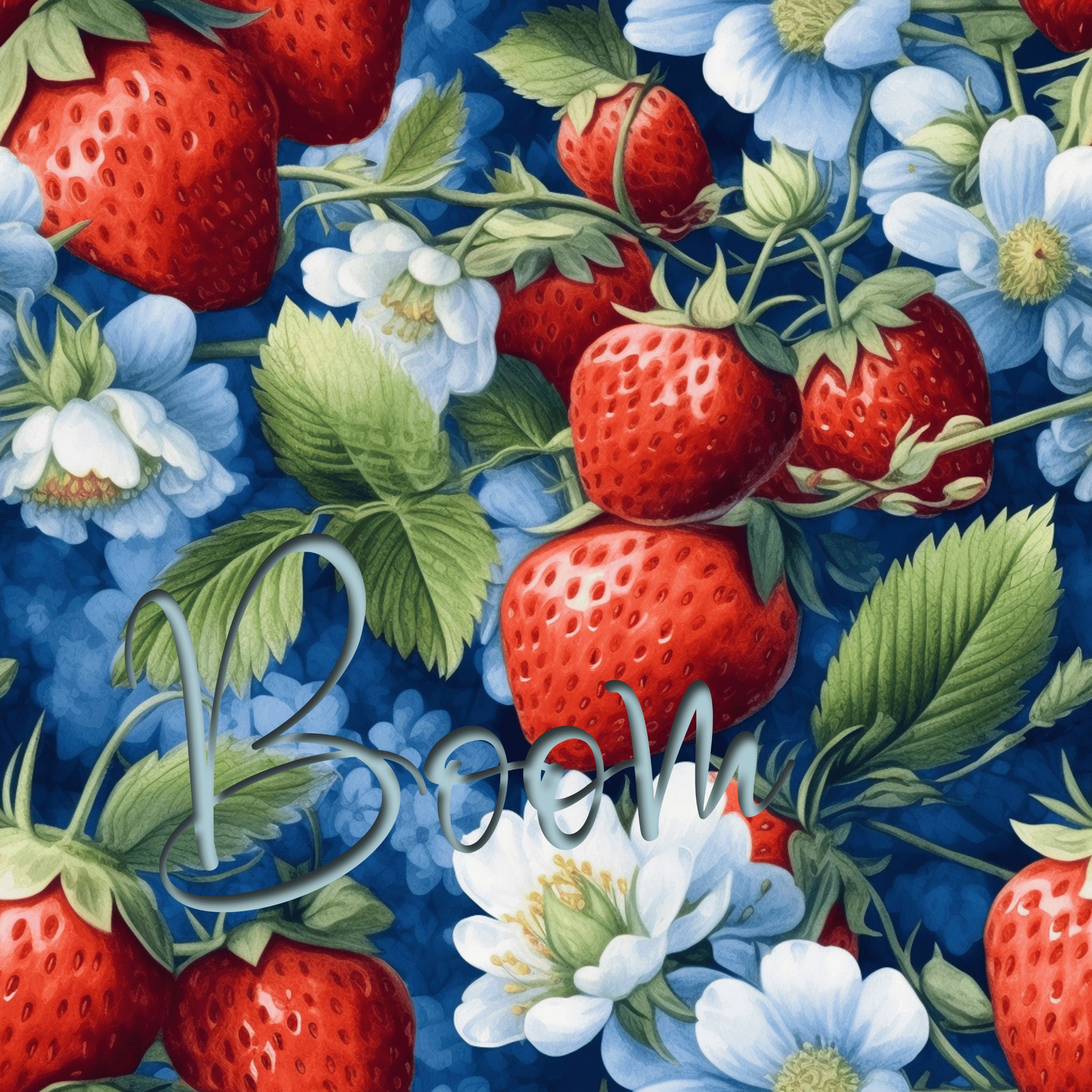 Seamless Strawberries Pattern Seamless Strawberries - Etsy
