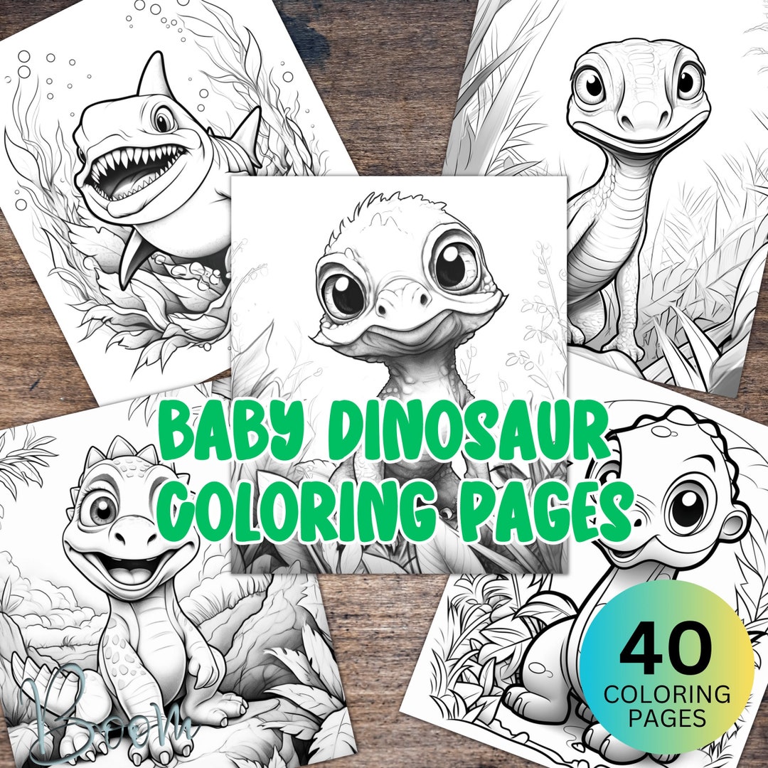 Baby Dinosaurs Coloring Pages, 40 Dinosaurs, T-rex Coloring Pages ...