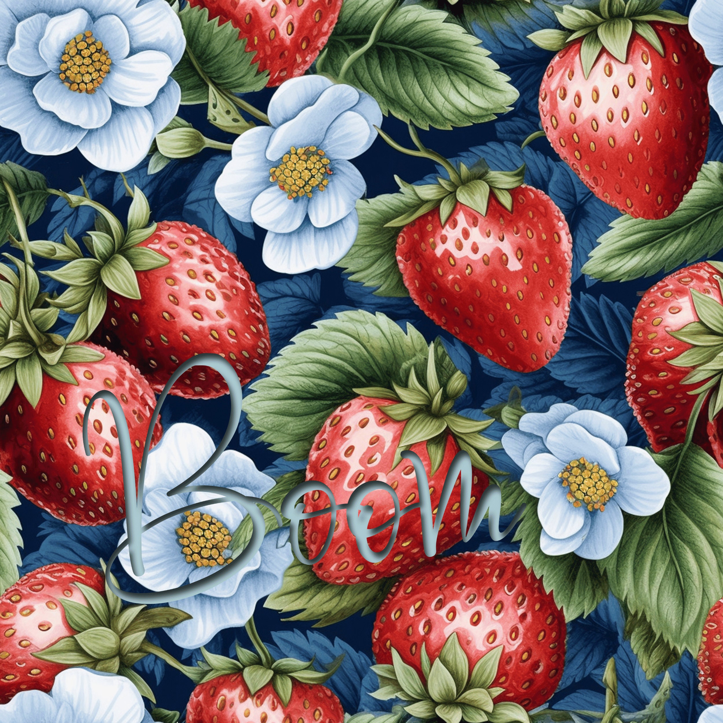 Seamless Strawberries Pattern Seamless Strawberries - Etsy