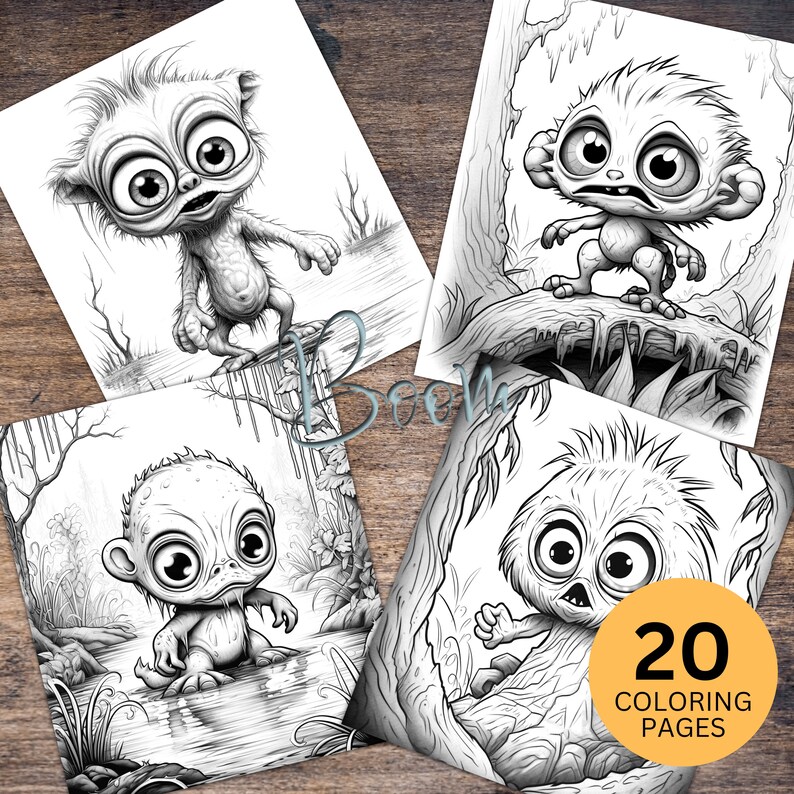 Baby Monsters, Little Monsters Coloring Pages, Monster Coloring Page ...