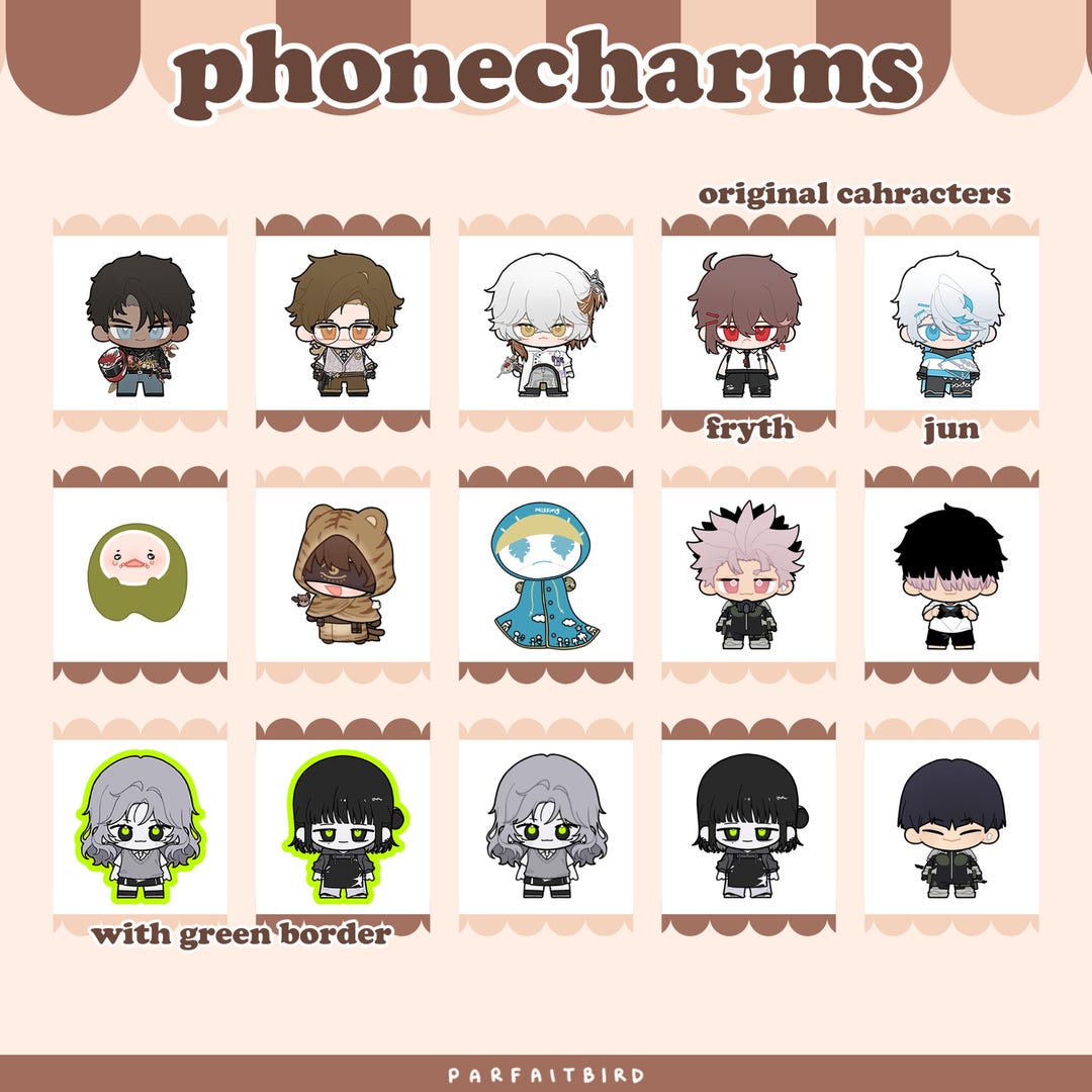 SALE Phonecharms - Reverse 1999/oc/green Yuri/identity V/kaiju No.8 - Etsy