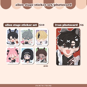 Alien Stage Sticker Set & Photocard - Etsy