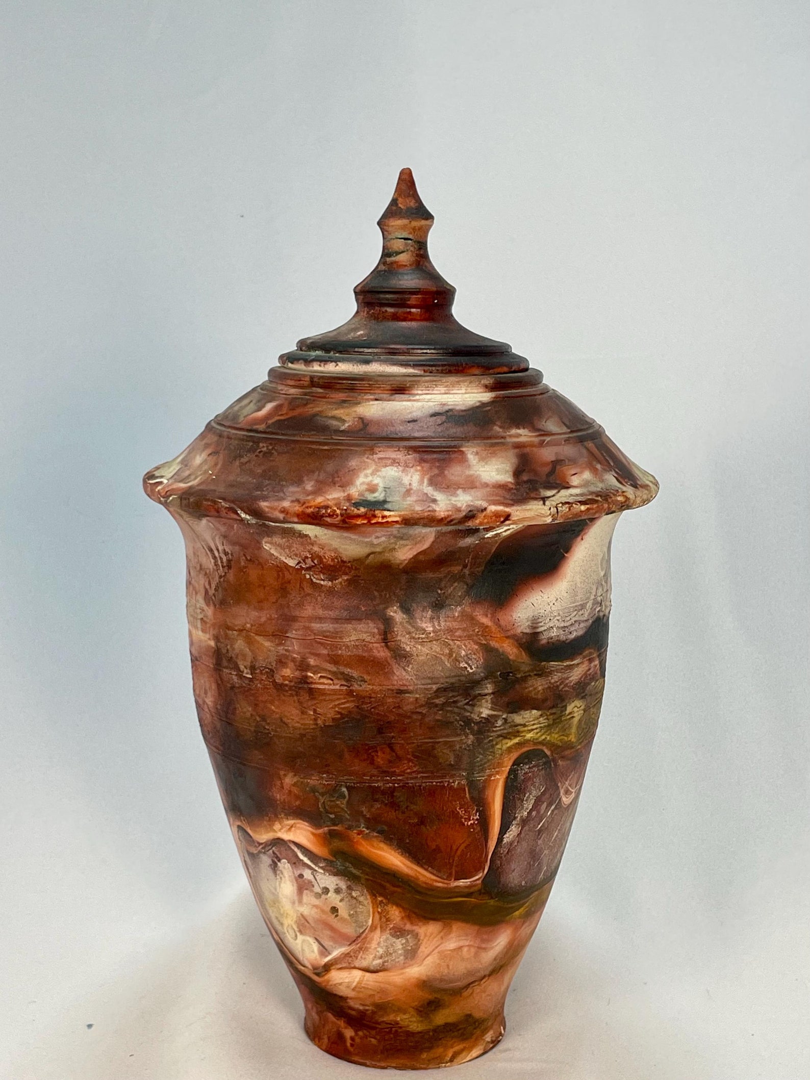 One of a Kind Raku Tiger Saggar Vase 15 X 8.5 - Etsy