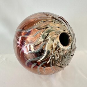 Raku Luster Vase 9"h X 8"w - Etsy