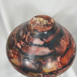 Raku Tiger Saggar Japanese Water Vase 7.5H X 10W - Etsy