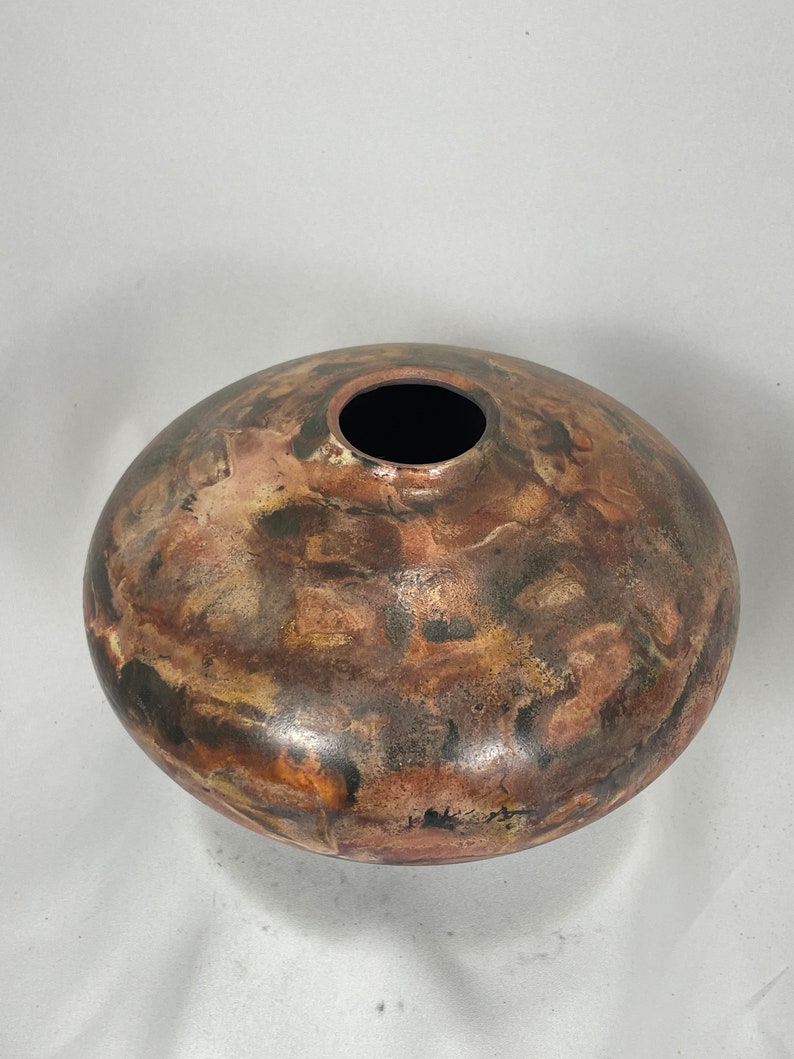 Raku Tiger Saggar Japanese Water Vase - Etsy