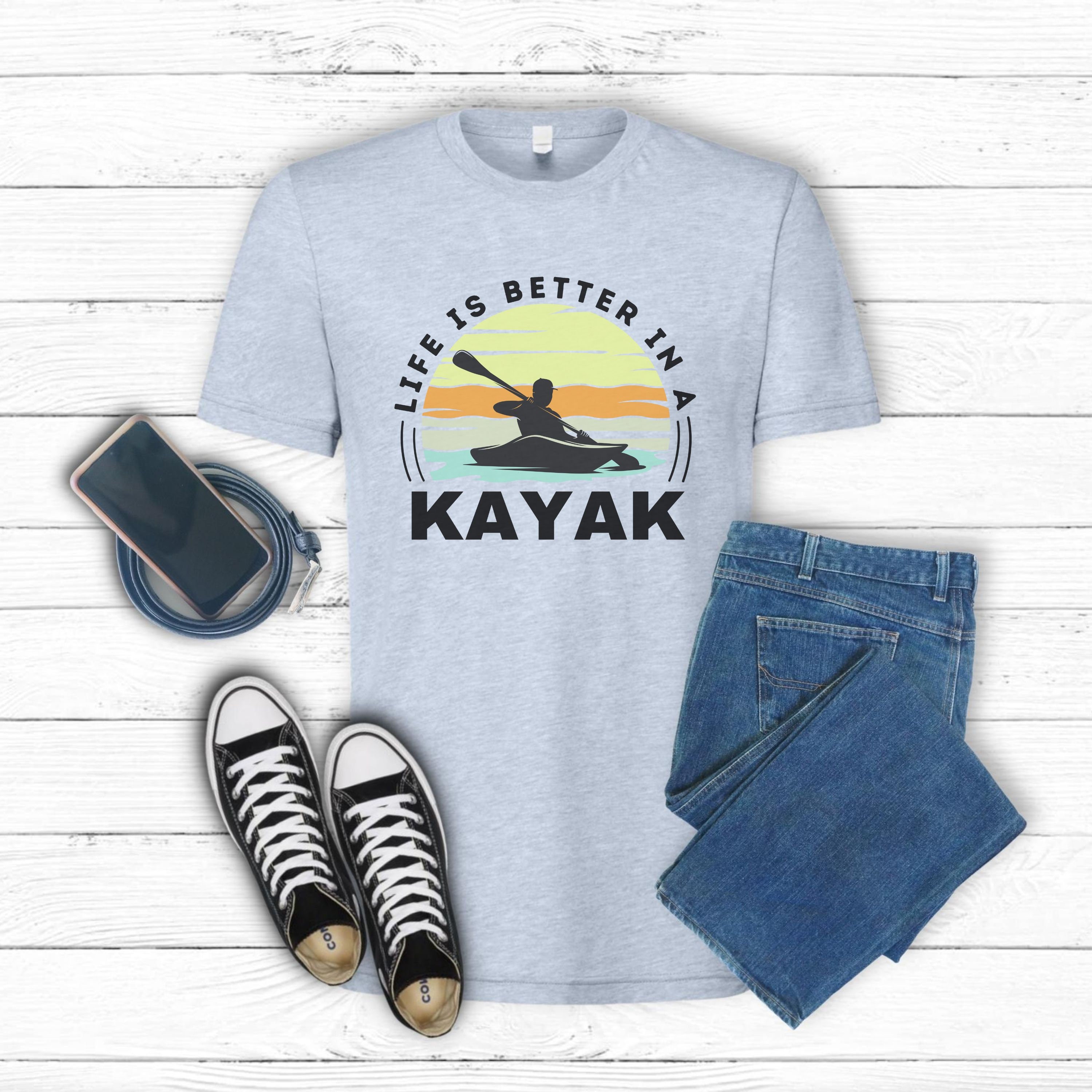 Life is Better in a Kayak Shirt Kayaking Shirt Kayak Lover Gift Nature ...