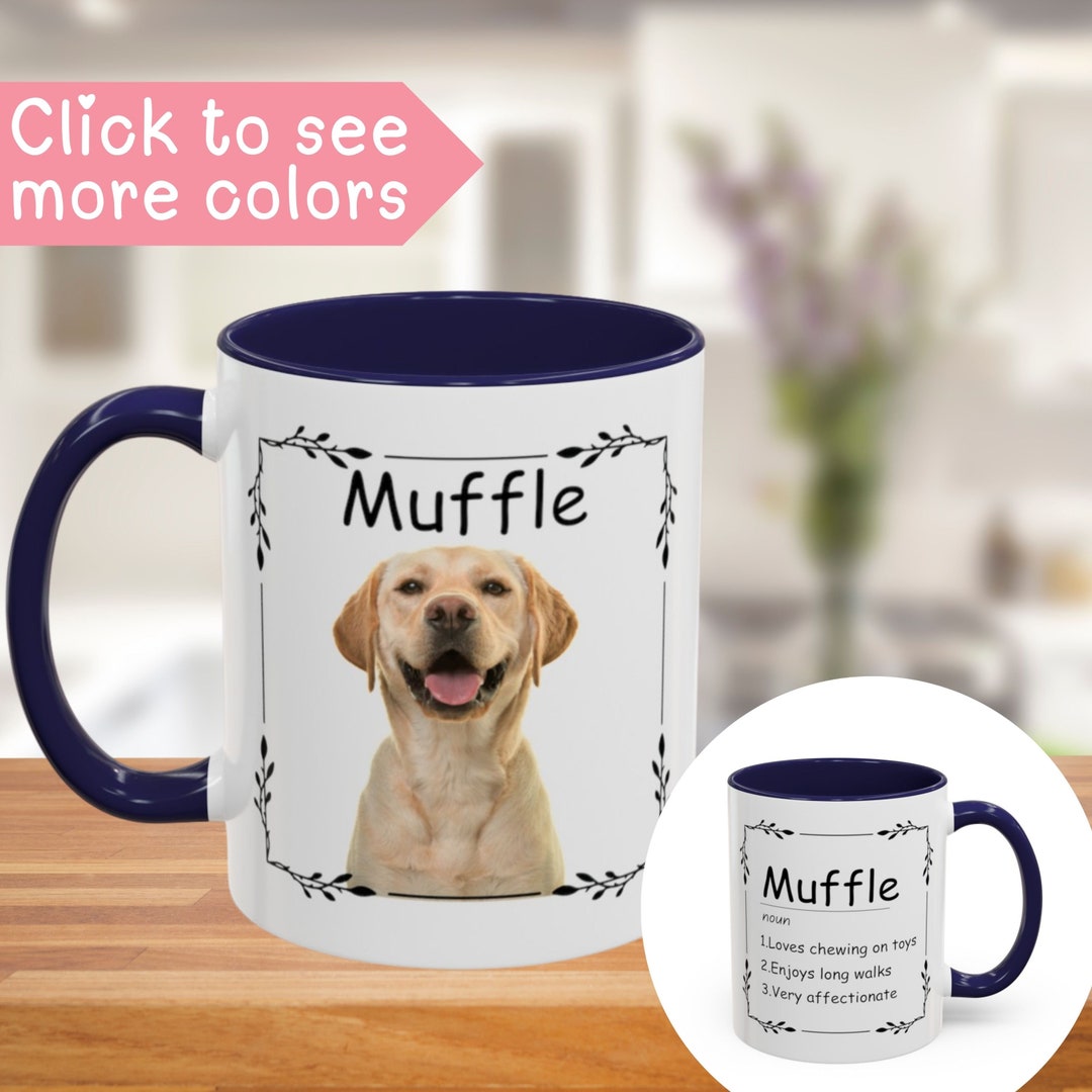 Custom Coffee Mug With Dog Cat Photo, Personalized Pet Picture and Name ...